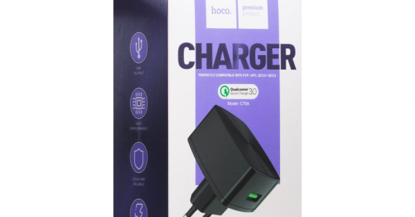 Hoco C70A - Cutting-edge single port QC3.0 charger - NRT-DY139E